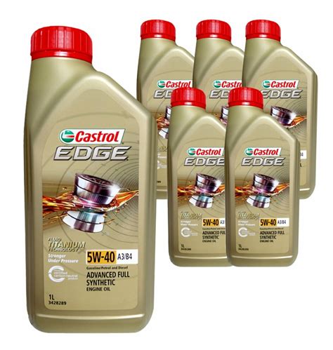 캐스트롤 엣지 티타늄 합성엔진오일 5w 40 1l 6개 최고급 기유 가솔린 Lpg 승용차 티몬