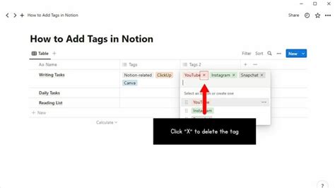 How To Add Tags In Notion