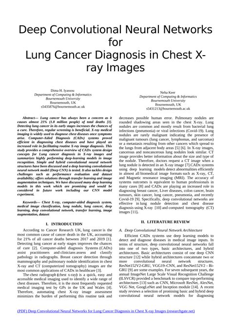 Pdf Deep Convolutional Neural Networks For Lung Cancer Diagnosis In