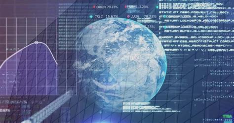 Animation Of Binary Codes Graphs Computer Language And Trading Board