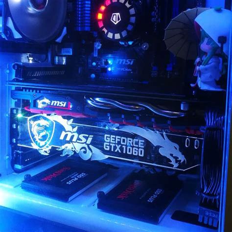 Rgb Msi Dragon Led Board Graphics Card Holder Asus Aura Msi Sync Pc Case Decoration Remote