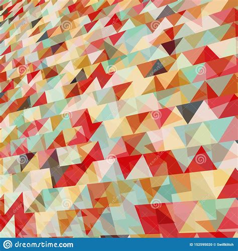 Abstract Background With Triangular Pattern Stock Vector Illustration