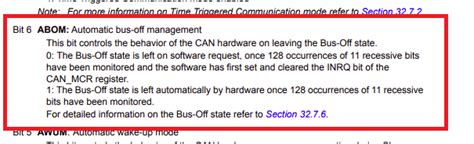 solved hal can transmit behavior for can bus off stmicroelectronics
