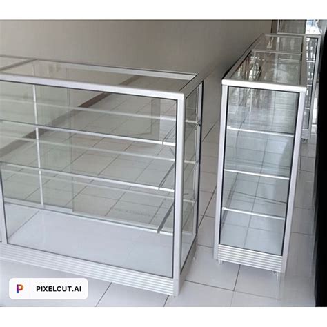 Jual Etalase Kaca Alumunium Ukuran 1 9 M 1 5 M 1 M Lemari Kaca Shopee Indonesia