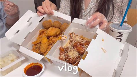 Vlog 집밥과 배달을 넘나드는 신혼부부 일상 브이로그 고구마 한박스 조지기 고구마간식 고구마또띠아피자 맘스터치 치킨