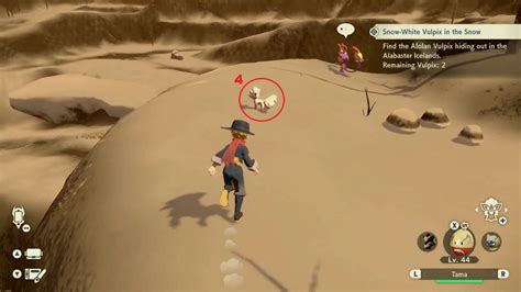 Alolan Vulpix Locations Snow White Vulpix In The Snow Pokemon Legends Arceus Guide