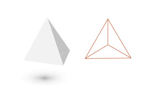 Premium Vector Tetrahedron Is A Geometric Figure Hipster Fashion Minimalist Designplatonic