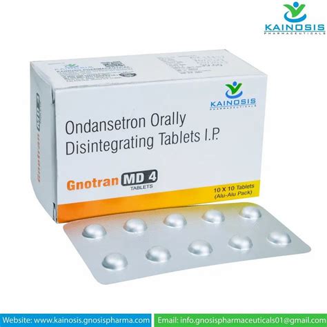 Ondansetron Orally Disintegrating Tablets Packaging Type Box 4 Mg At ₹ 390box In Sirmaur