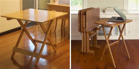 Складной столик своими рукам из дерева: чертежи и размеры трансформера ...