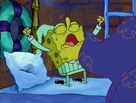 Spongebob Sleeping In Bed