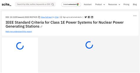 Ieee Standard Criteria For Class 1e Power Systems For Nuclear Power