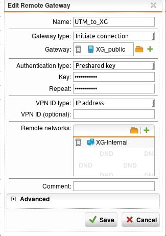 Configuring A Site To Site VPN Between Sophos UTM SG And Sophos XG