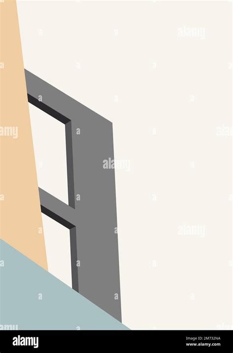 Architecture Abstract Poster Cover Poster With Geometric Shape Building Minimal Architecture