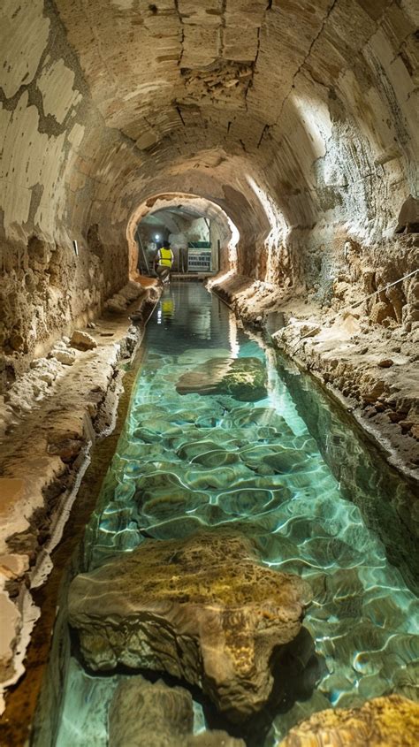 Free Ancient Tunnel Exploration Image Explorer Tunnel Water