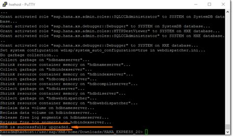 upgrade hana express and optimize memory usage mypro consulting
