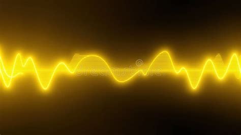 Vibrant Neon Yellow Waveform Graphic Design Stock Illustration Illustration Of Geometric