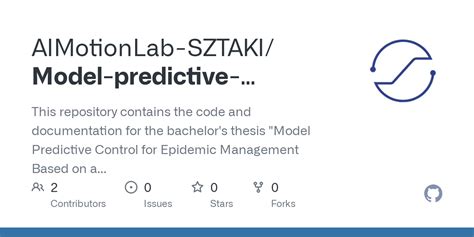 Github Aimotionlab Sztakimodel Predictive Control For Epidemic Management Based On Neural