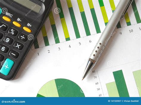 Analyzing A Chart Stock Image Image Of Calculator Calculation