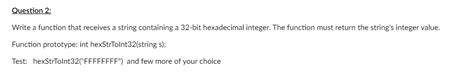 Solved Question Write A Function That Receives A String Chegg Com