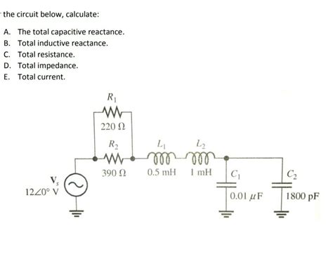 solved the circuit below calculate a the total capacitive
