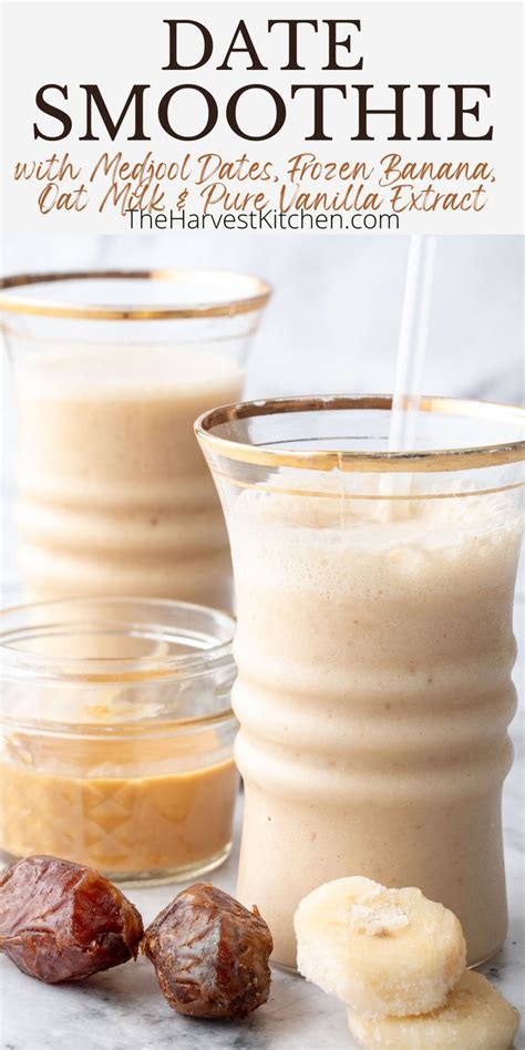 Easy Date Shake Recipe Smoothie Drink Recipes Date Smoothie