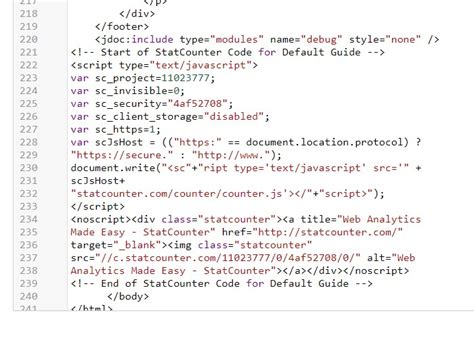 Joomla Free Hit Counter Visitor Tracker And Web Stats Statcounter