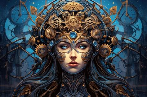 Premium Photo Steampunkinspired Clockwork Automatons With Intricate