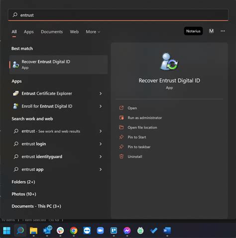 How To Recover Your Digital Signature CertifiO Desktop Through The Entrust Client Notarius Support