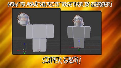How To Move Blender Objects Together Tutorial Youtube
