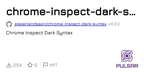 Chrome Inspect Dark Syntax