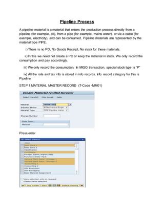 Pipeline Process In SAP MM DOCX