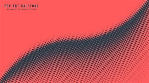 Premium Vector Pop Art Dots Halftone Pattern Vector Curved Line Border Abstract Background