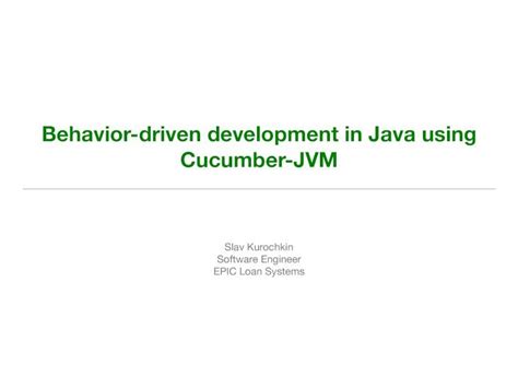 Pdf Bdd In Java Using Cucumber Dokumentips
