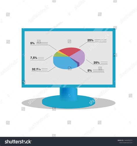 Flat Vector Illustration Web Analytics Information Stock Vector Royalty Free 1444402013