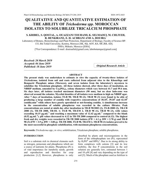 Pdf Qualitative And Quantitative Estimation Of The Ability Of
