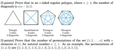 Solved 5 Points Prove That In An N Sided Regular Polygon