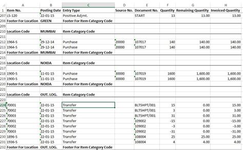 NAV Later Grouping In Export To Excel Report Without Layout