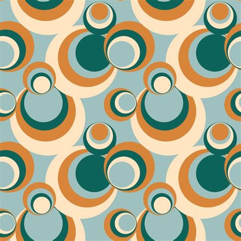 Premium Vector Vector Seamless Pattern With Geometric Shapes In Retro