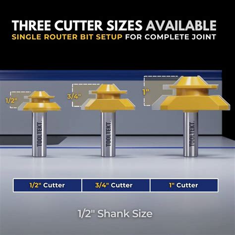 Timberlock® 45° Lock Miter Router Bit 1 2 Shank Tooltekt