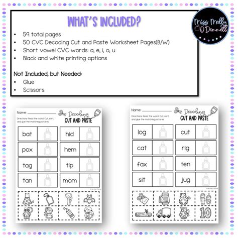 Cvc Decoding Worksheet Cvc Reading Activities Kindergarten Phonics Homeschool Short Vowel Cvc