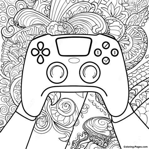 Ps5 Dualsense Controller Coloring Page Coloring