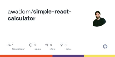 Github Awadom Simple React Calculator