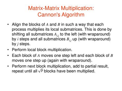 Ppt Dense Matrix Algorithms Powerpoint Presentation Free Download Id7193