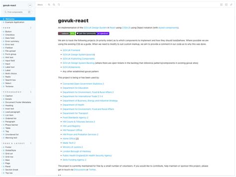 Govuk React By Govuk React A React Template Built At Lightspeed