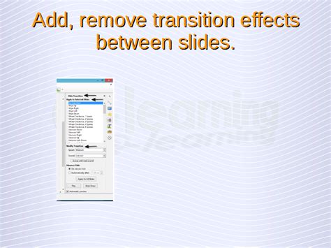 Understanding Presentations Slide Transition