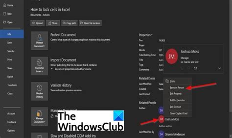 Add Change Remove Author From Author Property In Office File