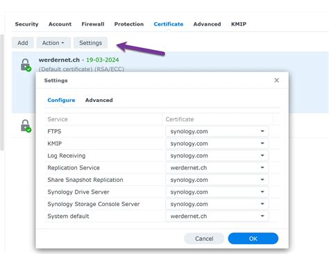 Synology SSL Certificate Easy Installation Guide