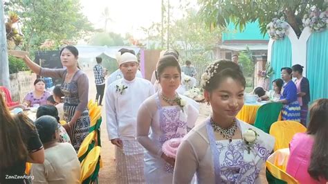 မောင်မြတ်သူစိုး နှင့် မဖူးပွင့်ဝေ တို့၏ ထိမ်းမြားမဂ်လာ၊ 29 12 2022 လောင်းလုံးမြို့နယ်၊ ဝေဒီရွာ