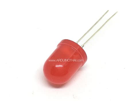 หลอดไฟขนาด 10มิลสีแดง 10mm Led Red ขาย Arduino เซนเซอร์ และโมดูลต่างๆ ส่งฟรี Ems Kerry