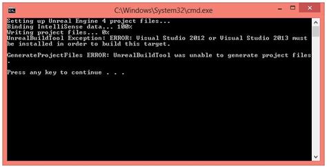 UnrealBuildTool Exception ERROR Visual Studio 2012 Techyv Com